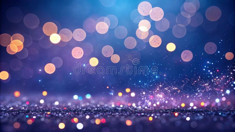 Abstract Festive Background with Shimmering Lights and Glowing ...