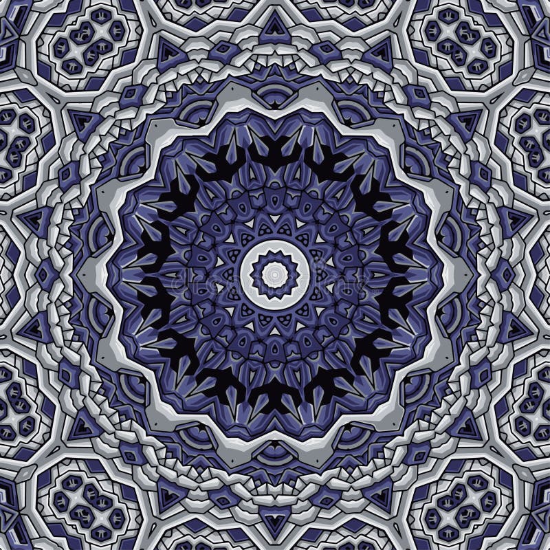 Abstract Festive Colorful Floral Vector Ethnic Tribal Pattern Stock ...