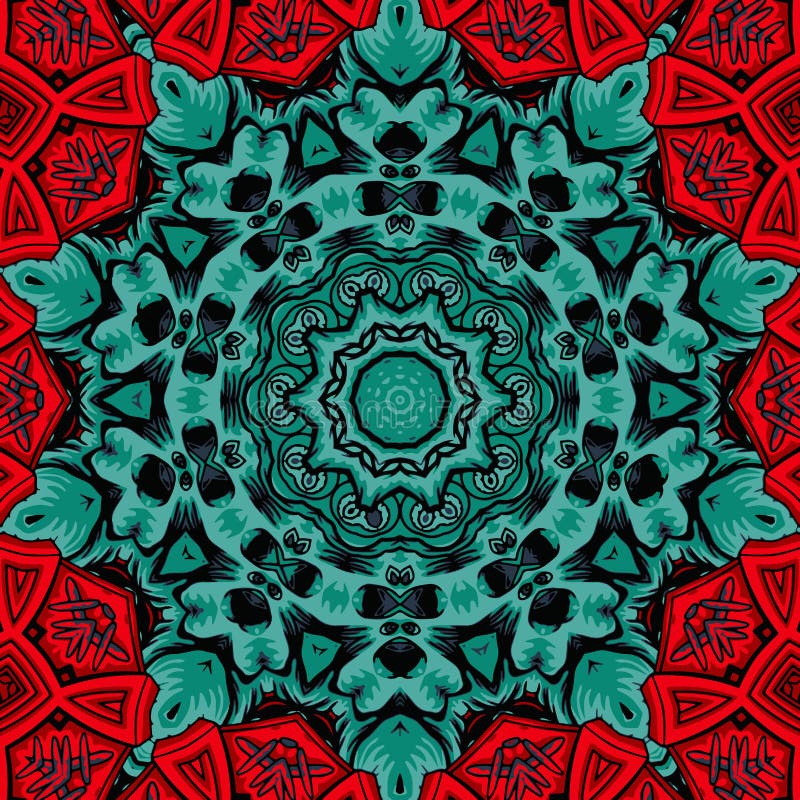 Abstract Festive Colorful Floral Vector Ethnic Tribal Pattern,Cute and ...