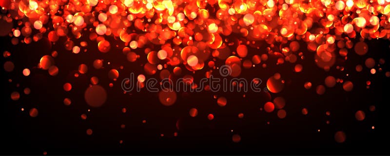 Abstract Festive Red Luminous Banner. Stock Vector - Illustration of ...