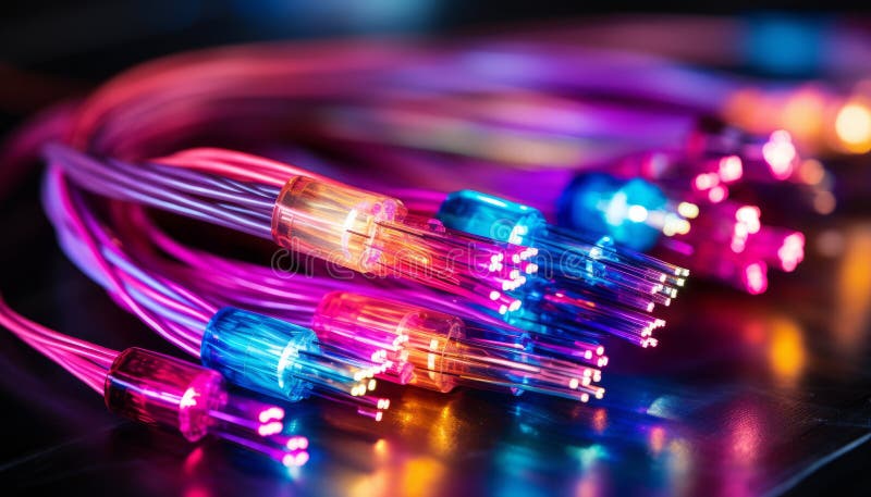 Fiber Optic Cables Been Installed Underground in Dug Trenches Front of ...