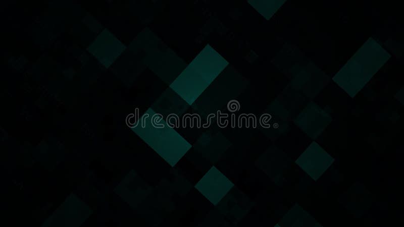 Abstract Field of Randomly Blinking Big Pixels on a Dark Background ...