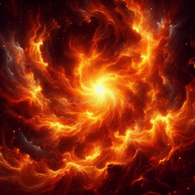 Abstract Fiery Background for Halloween, Burning with Intense Flames ...