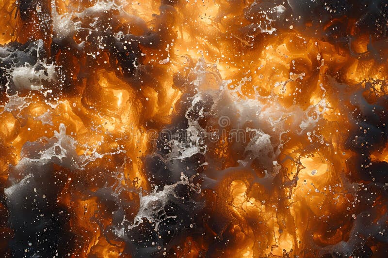 Abstract Fiery Explosion Conceptual Art for Design - Bold, Dynamic Fire ...