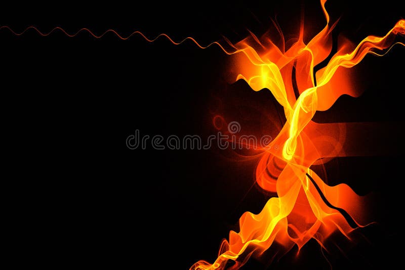 Abstract Fiery Glowing Background, Pattern, Galaxy, Illustration Stock ...