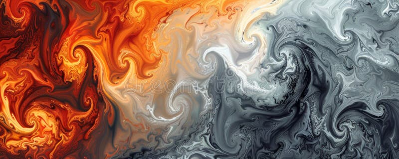 Abstract Fiery Red and Orange Smoke Art - Generative AI Stock Image ...