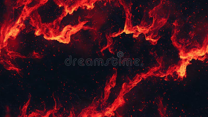 Abstract Fiery Nebula Red Orange and Black Cosmic Background Stock ...