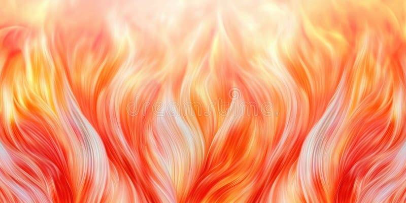 Abstract Fiery Red and Orange Flames with Surreal Waves and Warm Glow ...