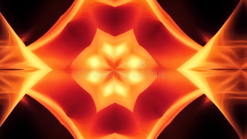 Abstract Fiery Star Pattern with Glowing Effect, Digital Art Concept ...