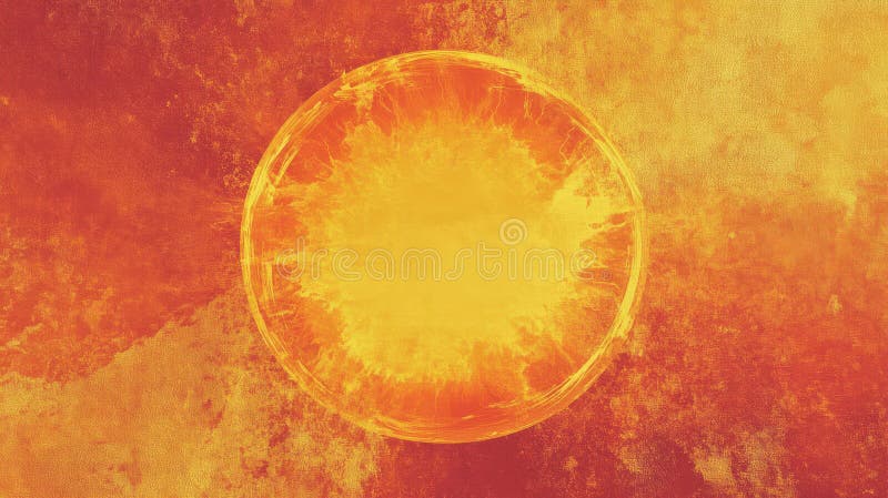 Abstract Fiery Sun with Radiating Energy and Texture in Solar Artwork ...