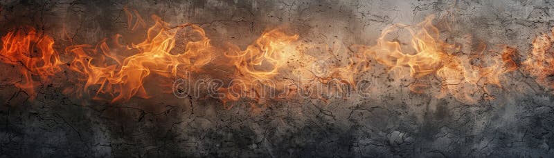 Abstract Fiery Texture with Vivid Flames on a Dark, Gritty Background ...