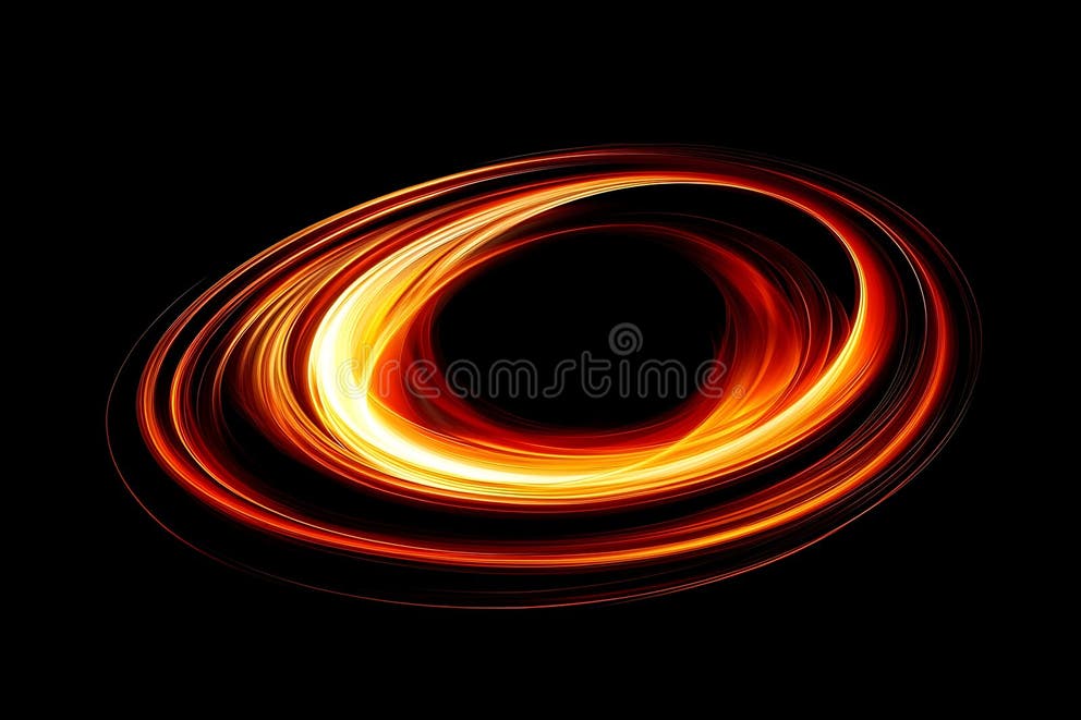 Fiery Swirling Vortex stock illustration. Illustration of fire - 375595844