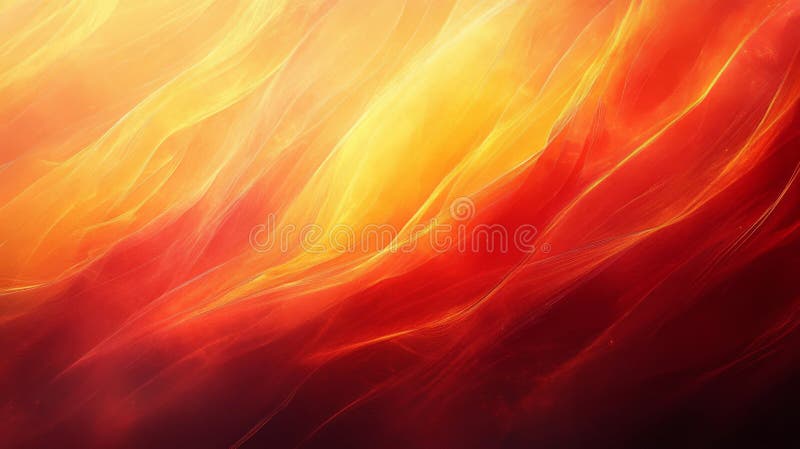 Abstract Fiery Waves Background with Warm Color Gradients Stock ...