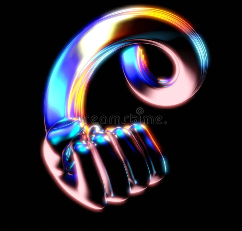 Abstract Fight - 3D Illustration Stock Illustration - Illustration of ...
