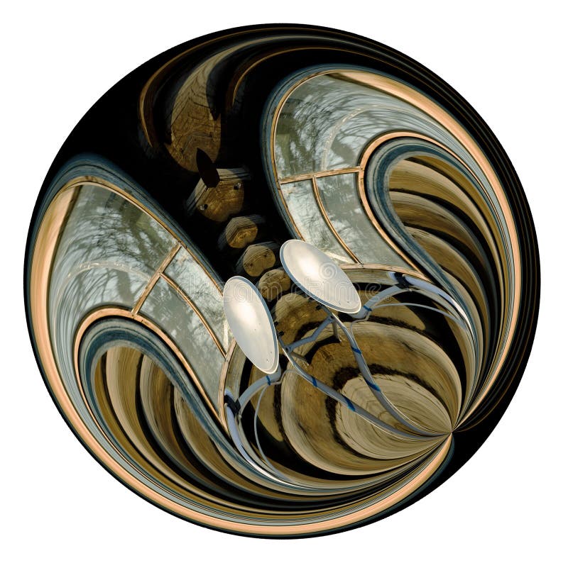 Abstract Figure Inside of Circle. Stock Illustration - Illustration of ...