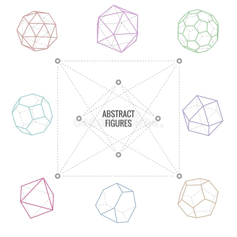 Abstract Figures stock vector. Illustration of dimensional - 58126055