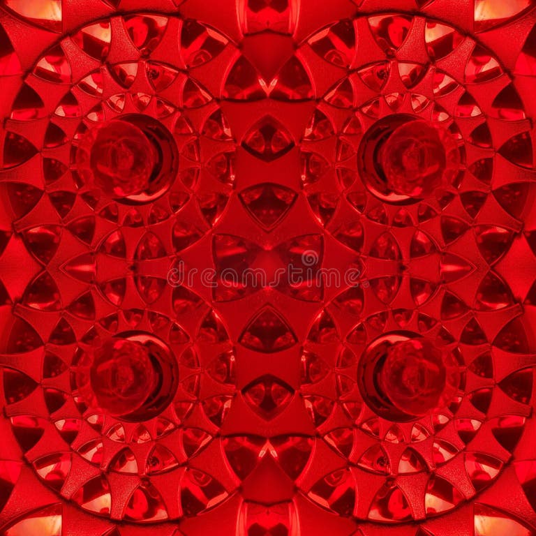 Abstract Figures with Light Headlights in Red Color, Background and ...