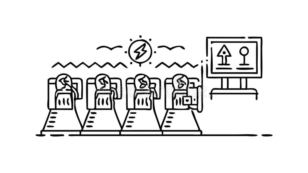 Abstract Figures with Screens, Digital Interaction, Vector Design ...