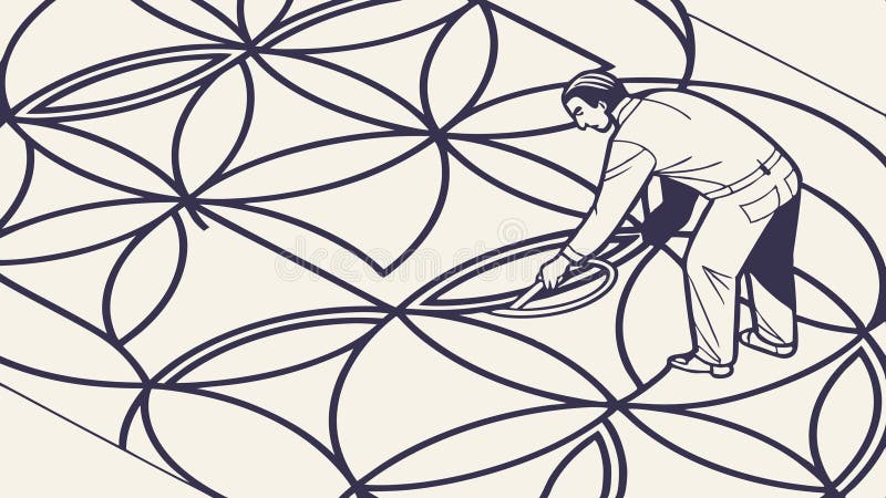 Abstract Figures in Tug,of,war with Geometric Rope Elements Vector ...