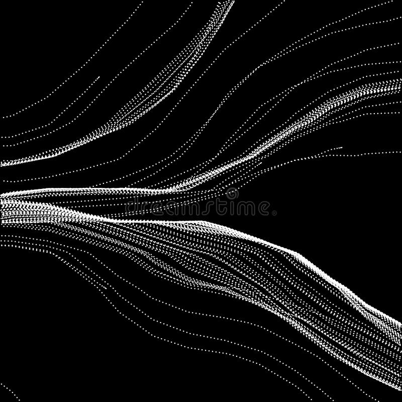 Abstract Filamentous Element for Design Project - Vector Illustration ...