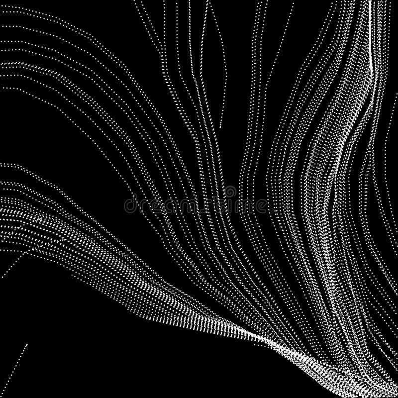 Abstract Filamentous Element for Design Project - Vector Illustration ...