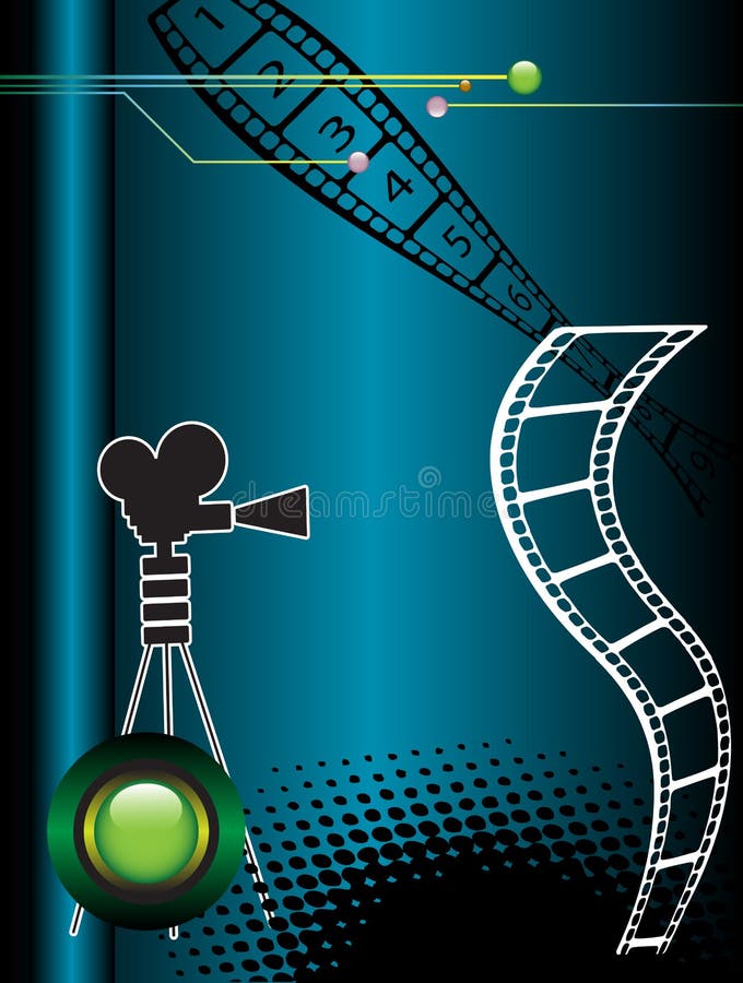 Abstract film strip stock vector. Illustration of screen - 5861474