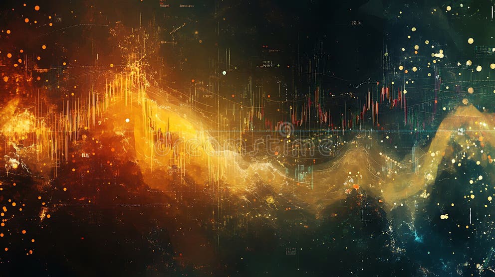 Abstract Financial Analysis Chart with Data Visualization and ...