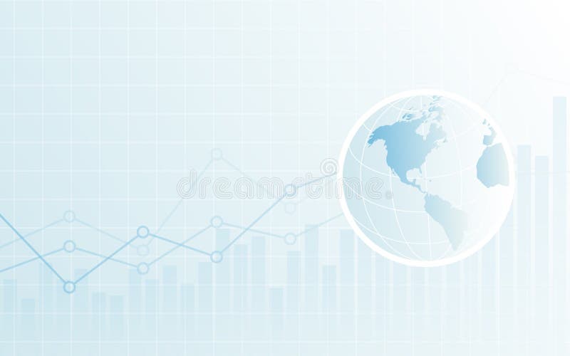 Abstract Financial Chart with Candlestick and Numbers in Stock Market ...