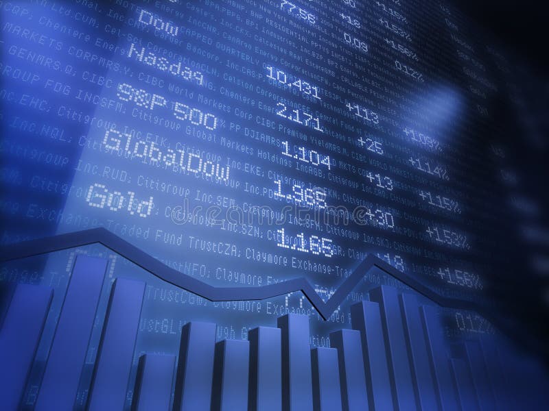 Abstract Financial Chart stock illustration. Illustration of background ...