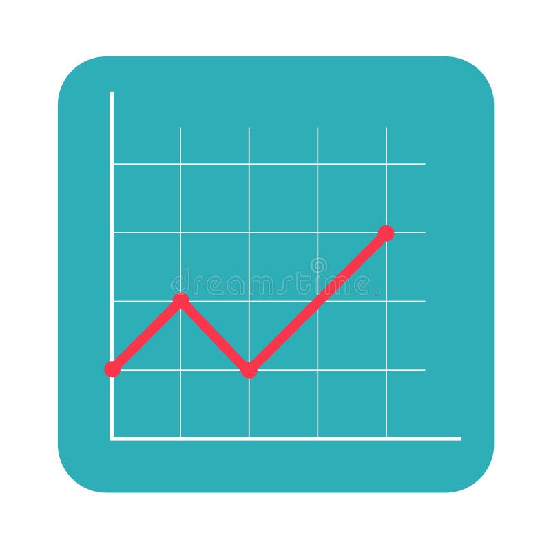 Abstract Financial Chart with Arrow. Vector Illustration Stock ...