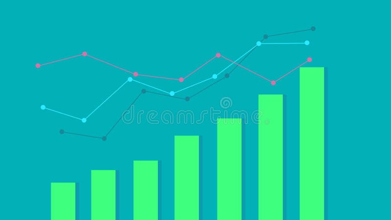 Abstract Financial Chart. Design Concept of Business Growth Stock ...