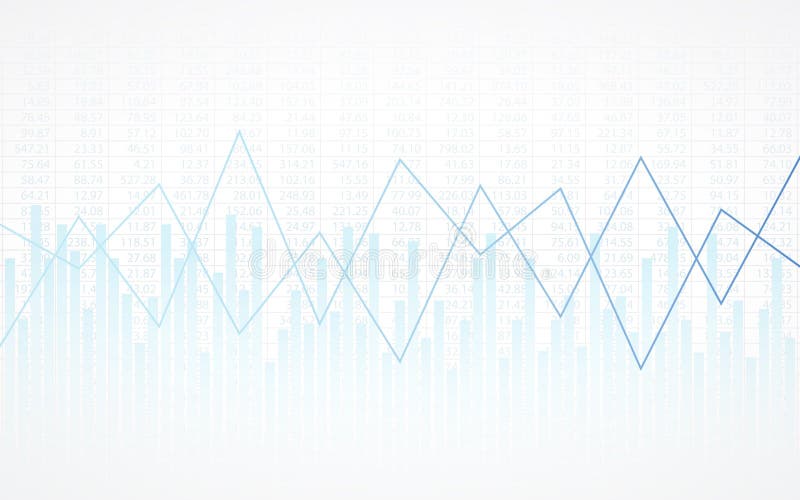 Abstract Financial Chart with Line Graph, Bar Chart and Stock Numbers ... Abstract Financial Chart with Line Graph, Bar Chart and Stock Numbers ...