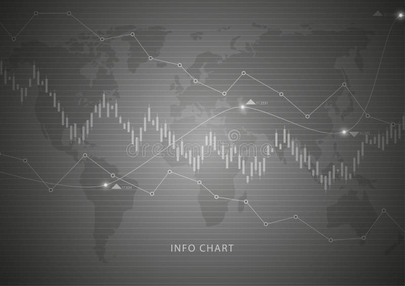 Abstract Financial Chart with Stock Graph Market.Vector Illustration ...
