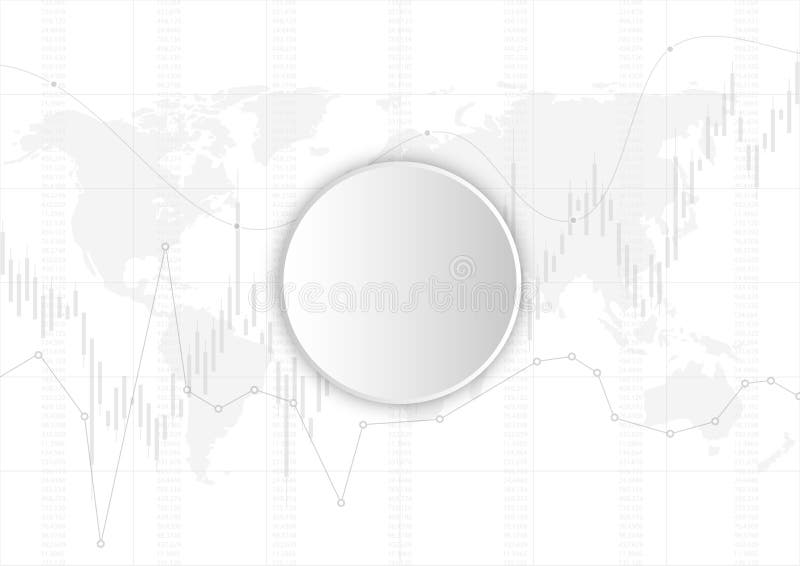 Abstract Financial Chart with Stock Graph Market.Vector Illustration ...
