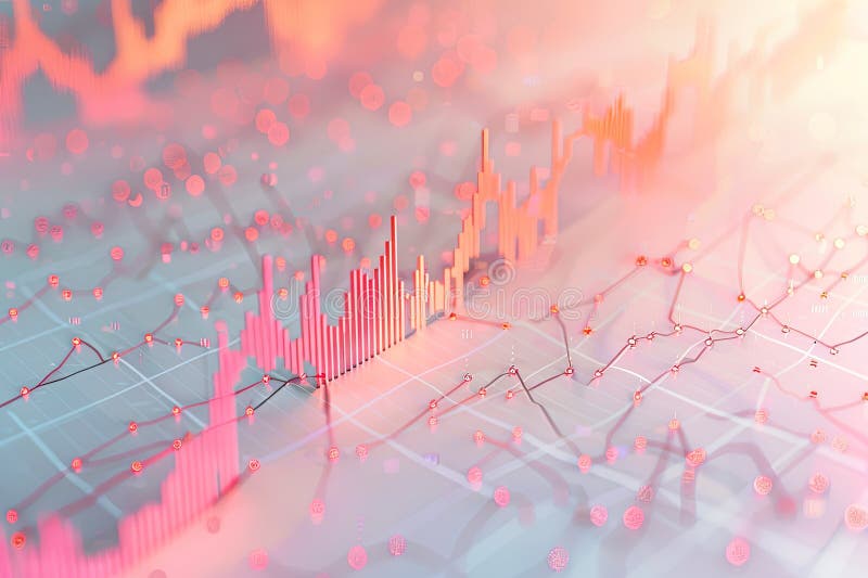 An Abstract Financial Chart with an Uptrend Line, Showing a Positive ... An Abstract Financial Chart with an Uptrend Line, Showing a Positive ...