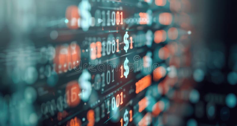 Abstract Financial Data Visualization with Digital Currencies and Stock ...