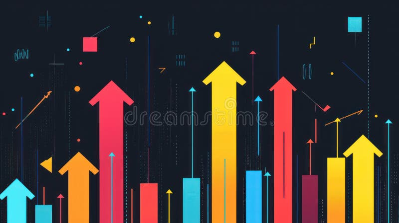 Abstract Financial Growth Illustration Stock Illustration ...