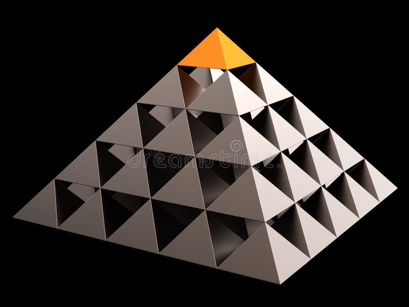 Abstract Financial Pyramid (Hi-Res) Stock Illustration - Illustration ...