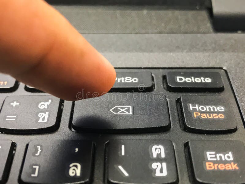 Press delete stock image. Image of business, female, input - 15225835