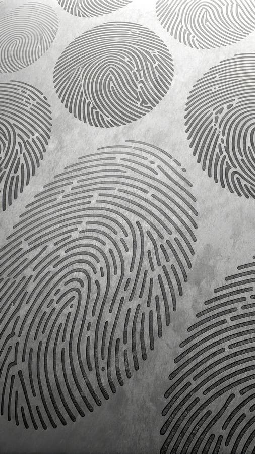 Abstract Fingerprint Patterns on Metallic Surface: Modern Security ...