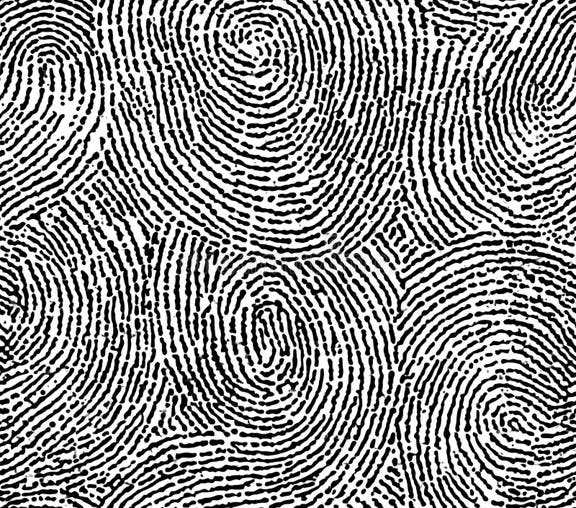 Abstract Fingerprint Texture Seamless Pattern Design Stock Illustration ...