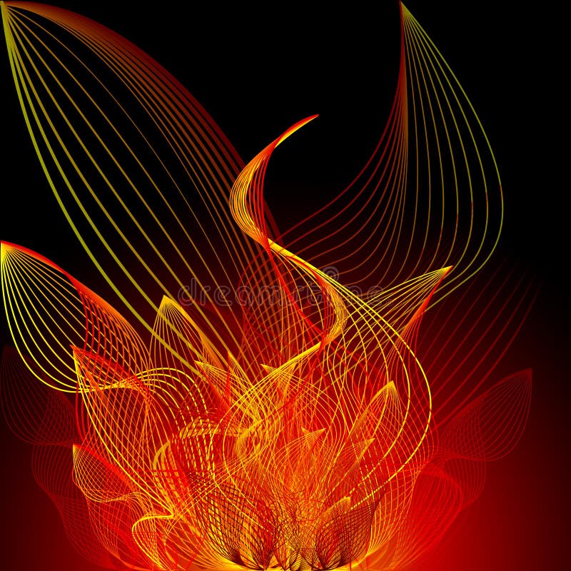 Abstract Fire Background Picture. Image: 17691767