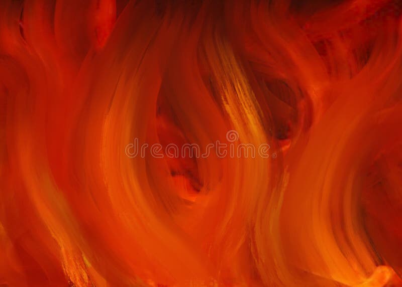 Abstract Digital Fire Flames Painting Stock Photo - Image of wallpaper ...