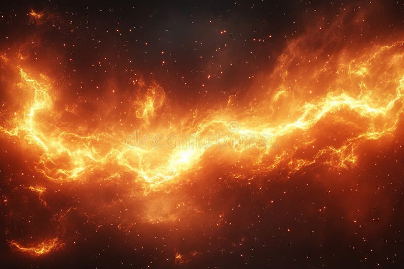 An Abstract Fire Background, Intense and Artistic, Design Theme Stock ...