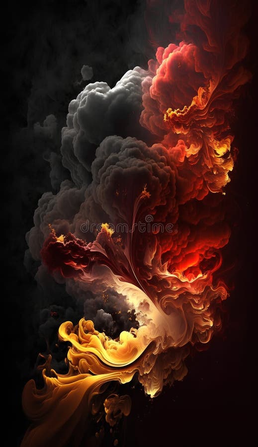 Abstract Fire Background with Some Smooth Lines in it (see More in My ...