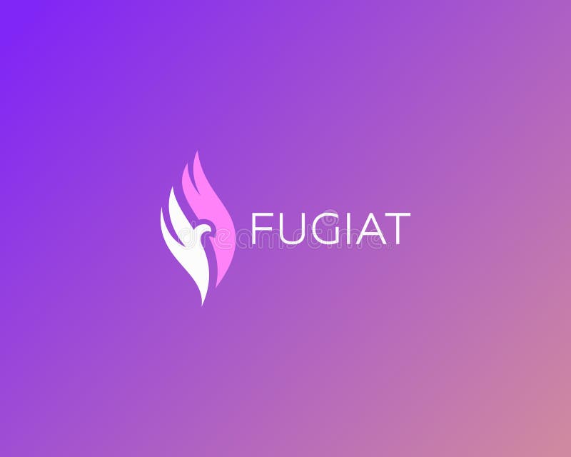 Abstract Fire Bird Logo Design. Creative Eagle Hawk Logotype. Universal ...