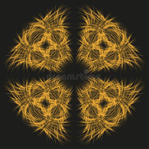 Abstract Fire Element. Glowing Burst Shape. Fiery Vector Symbol ...