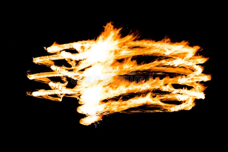 Abstract Fire Figure Burning Outdoor Stock Image - Image of color ...