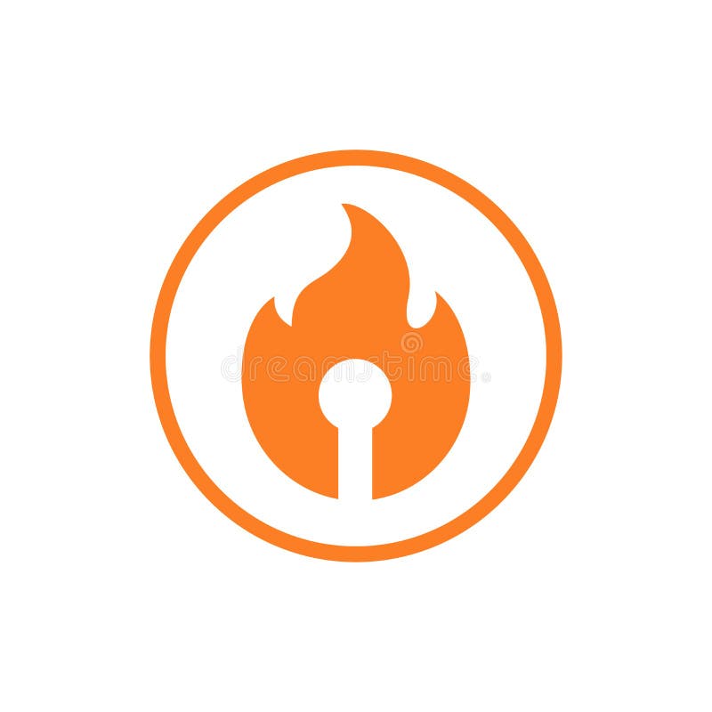 Abstract Fire Flame Logo Design Vector, Hot Logo Icon Stock Vector ...