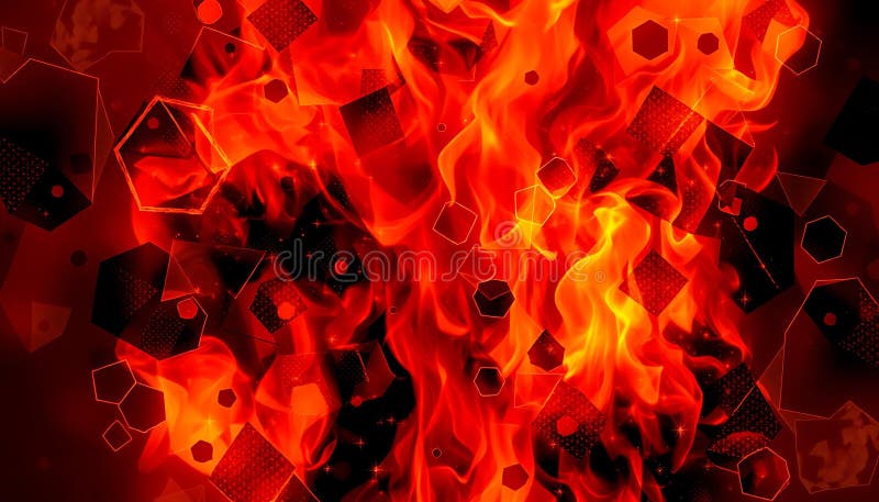 Abstract Fire Flames Burning Intensely, Showcasing Dynamic Fire Art and ...